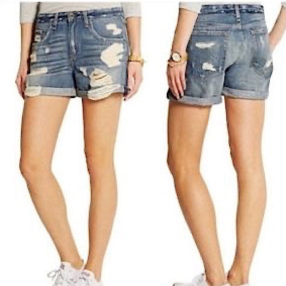 rag & bone | Shorts | Rag Bone Distressed Rebel Denim Shorts | Poshmark